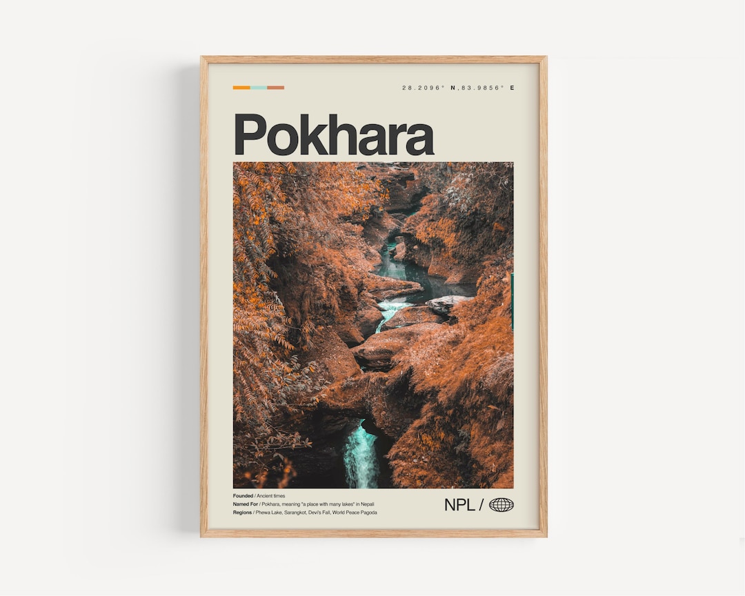 Pokhara Print Nepal, Pokhara Wall Art, Pokhara Poster, Pokhara Photo ...