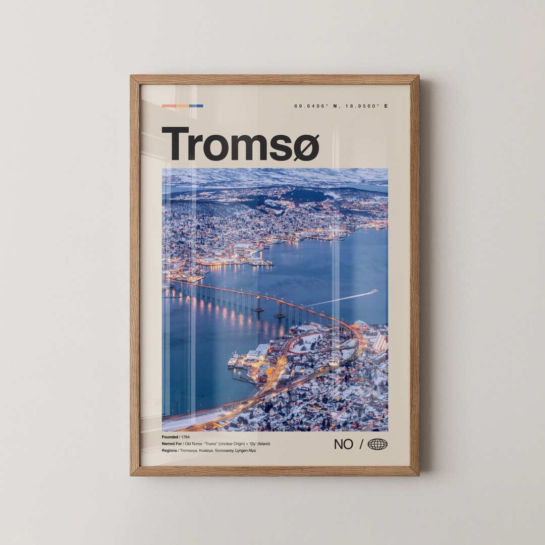 Tromso Print, Tromsø Wall Art, Tromsø Poster, Tromsø Photo, Tromsø Wall ...