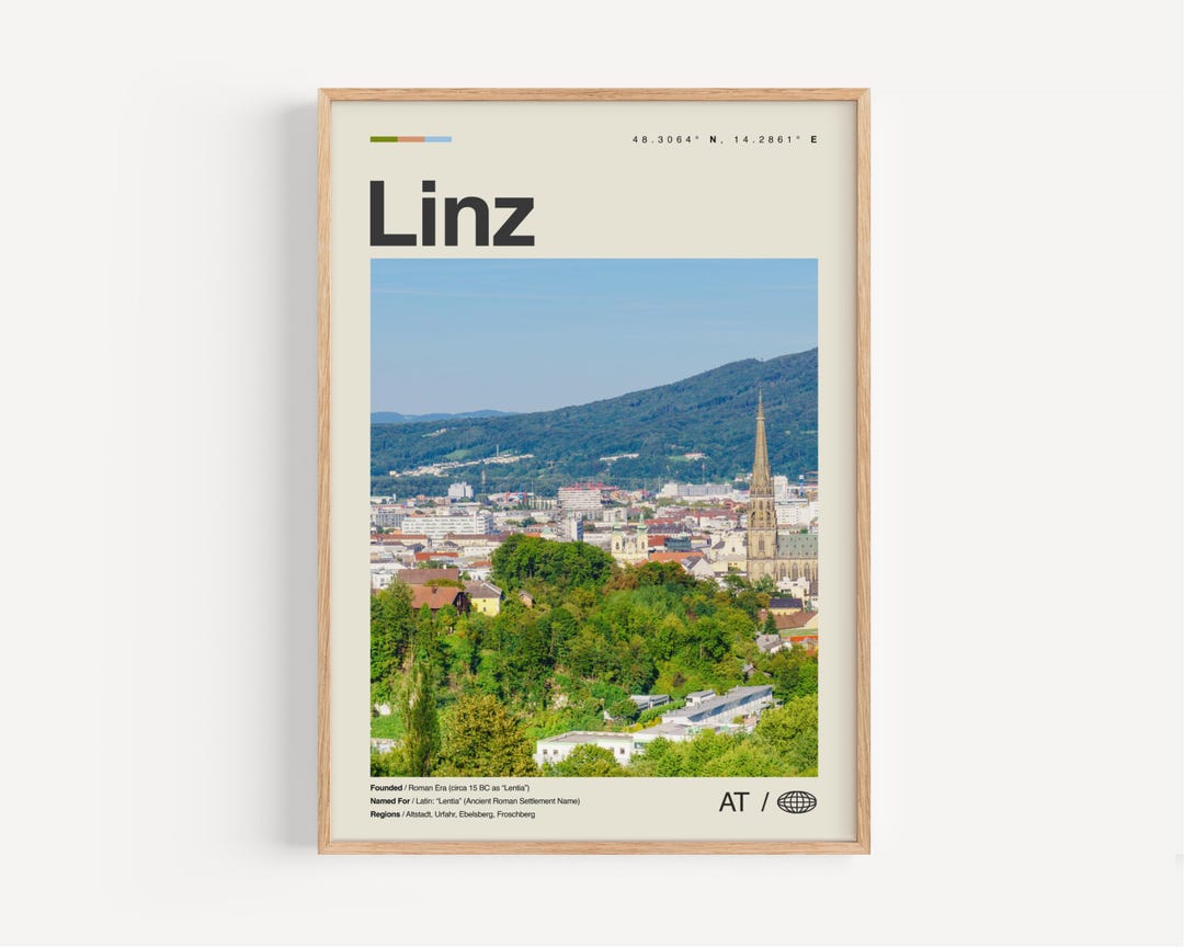 Linz Print Black and White, Linz Wall Art, Linz Poster, Linz Photo ...