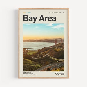 Bay Area Print California, Bay Area Wall Art, Bay Area Poster, Bay Area ...