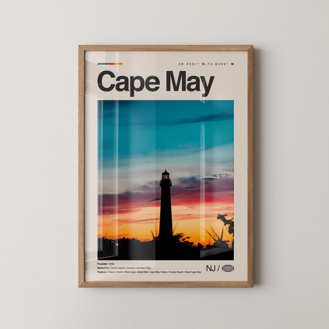 Cape May Print, Cape May Wall Art, Cape May Poster, Cape May Photo ...