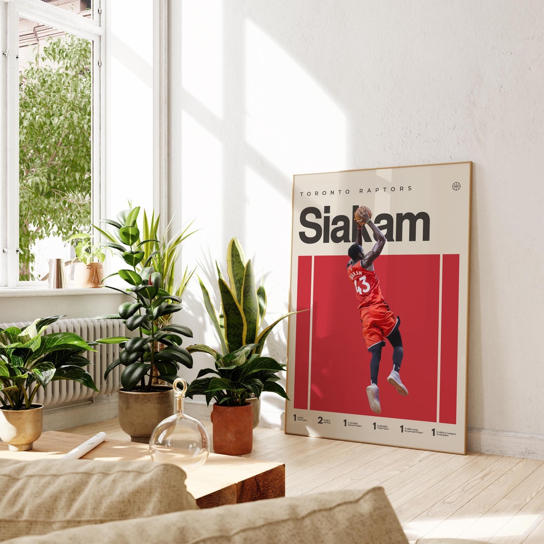 Pascal Siakam Inspired Poster, Toronto Raptors Art Print, Basketball ...