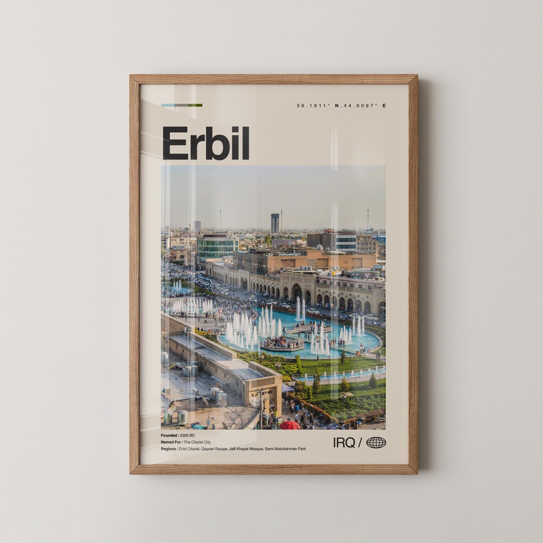 Erbil Print Erbil, Iraq Wall Art, Erbil Poster, Erbil Photo, Erbil ...