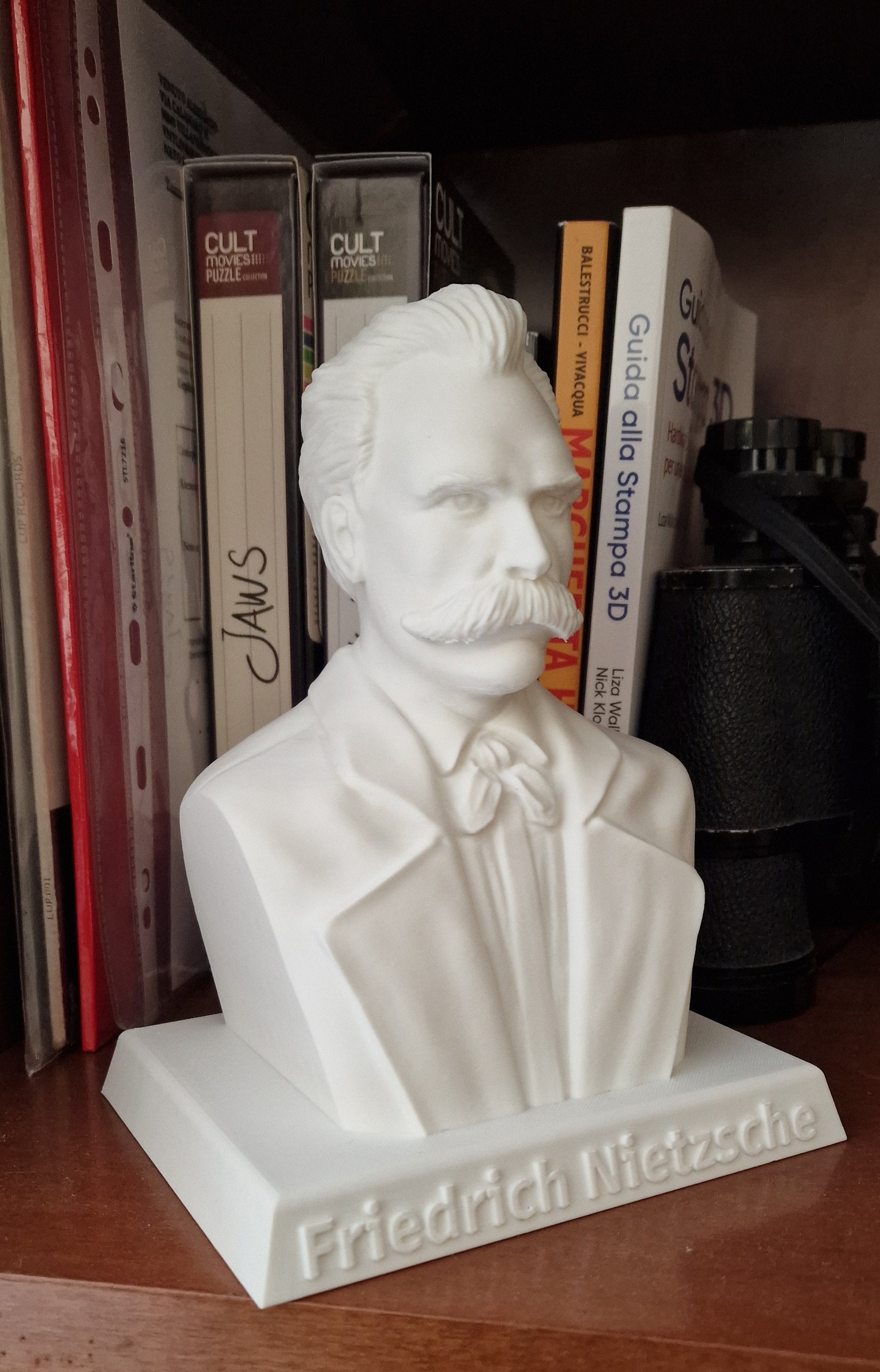 3D Printed Friedrich Nietzsche Bust – Philosopher Statue for Home ...
