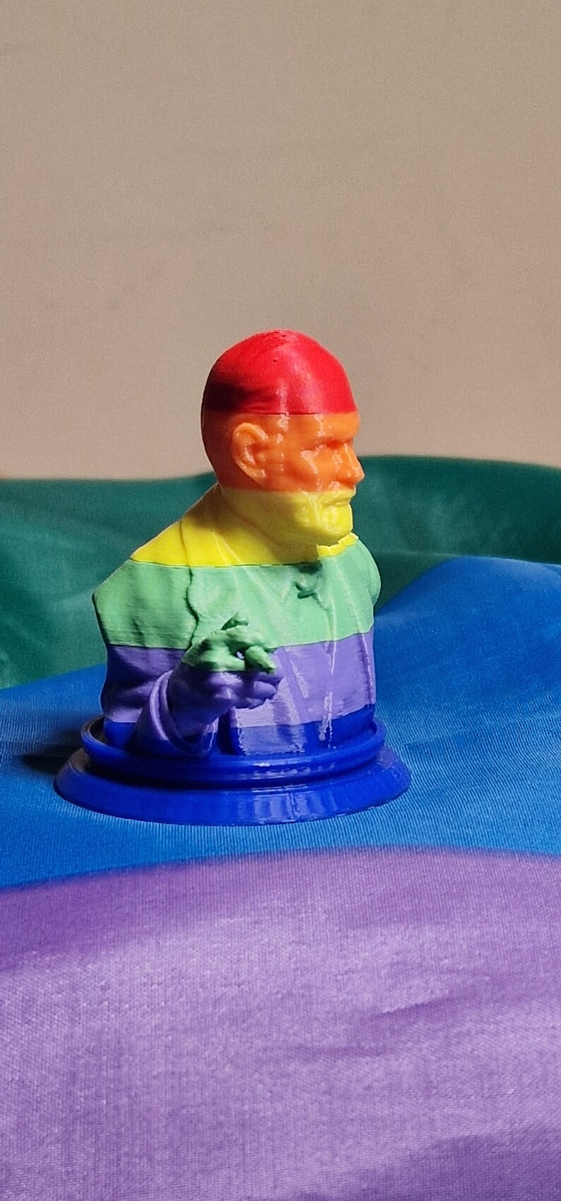 Proud Statue of Sigmund Freud LGBT Gift Rainbow and Pride Statue - Etsy