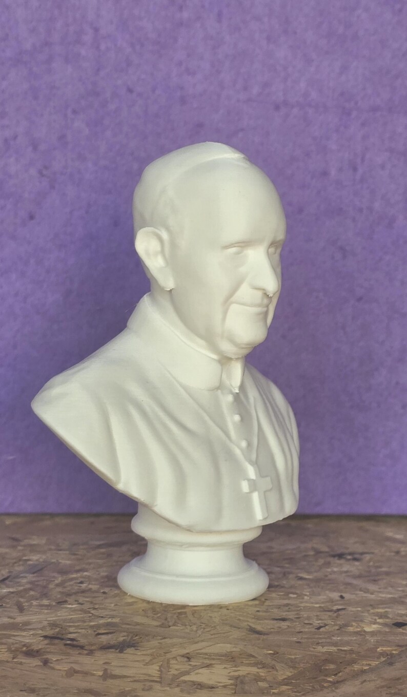 Pope Francis Bust - 3D Printed Religious Sculpture - Etsy Australia