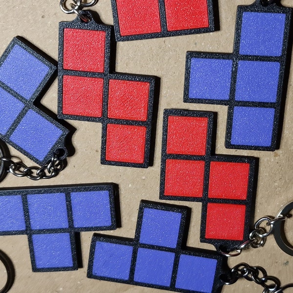 Tetris Keychain - Etsy