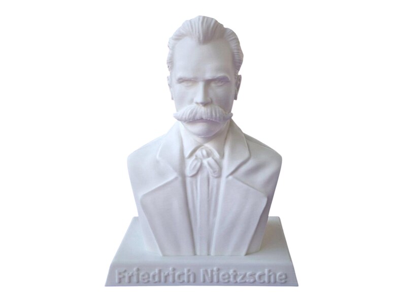 3D Printed Friedrich Nietzsche Bust – Philosopher Statue for Home ...