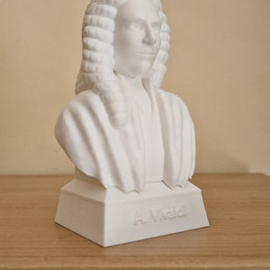 3D Bust of Antonio Vivaldi - 3D Printed Art Reproduction - Etsy