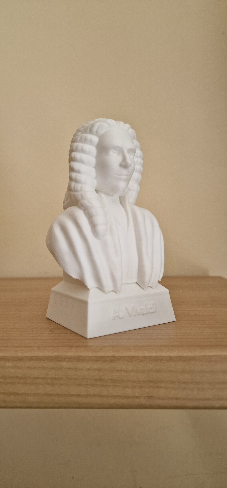 3D Bust of Antonio Vivaldi - 3D Printed Art Reproduction - Etsy