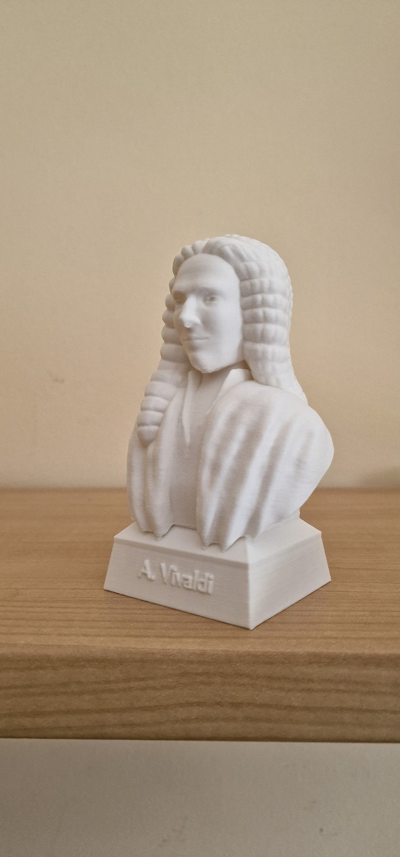 3D Bust of Antonio Vivaldi - 3D Printed Art Reproduction - Etsy