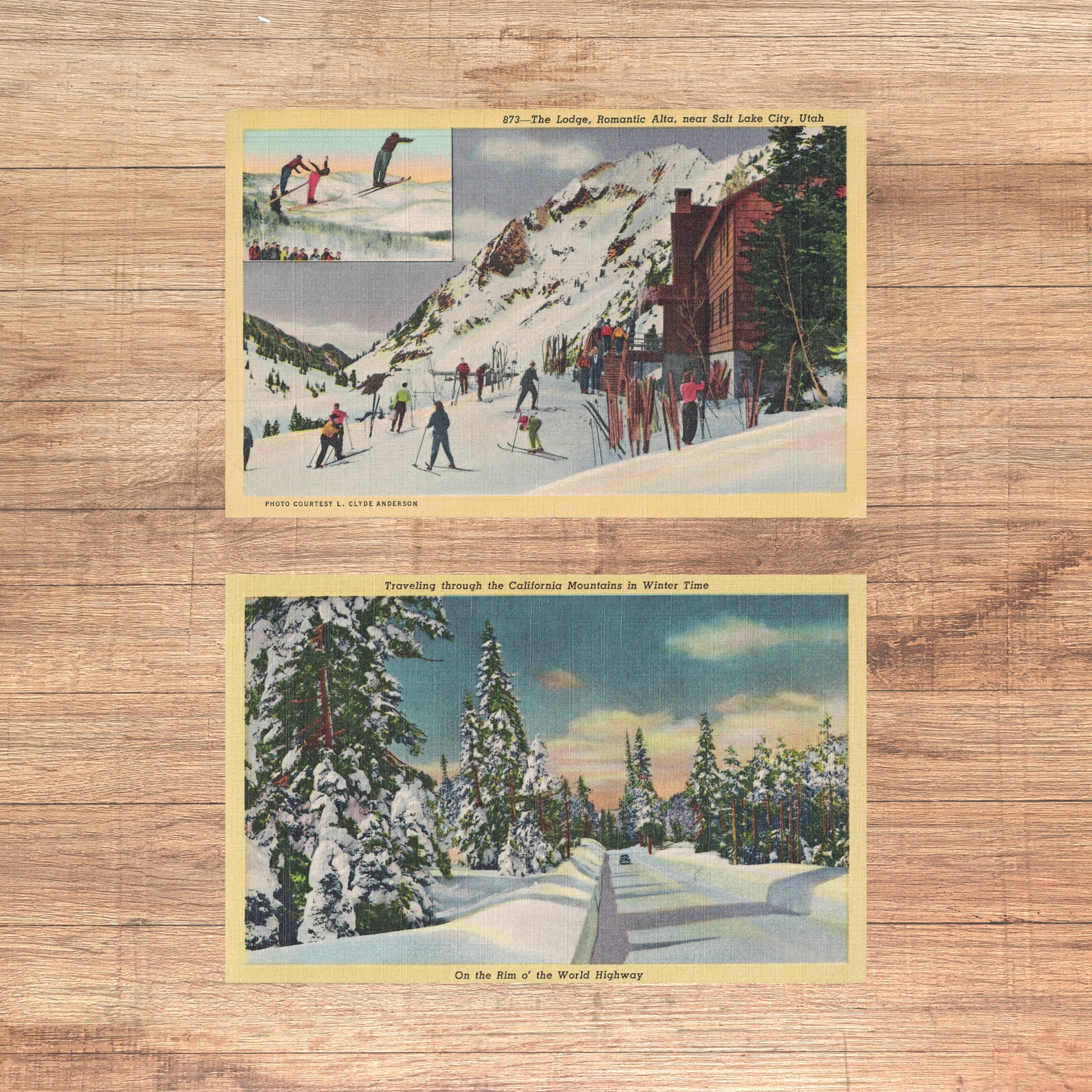 Vintage Winter Postcards / Postcards / Christmas Printable / Junk ...