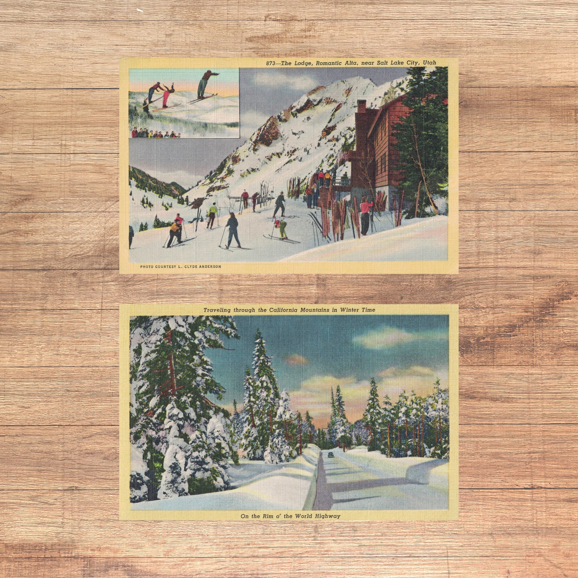 Vintage Winter Postcards / Postcards / Christmas Printable / Junk ...