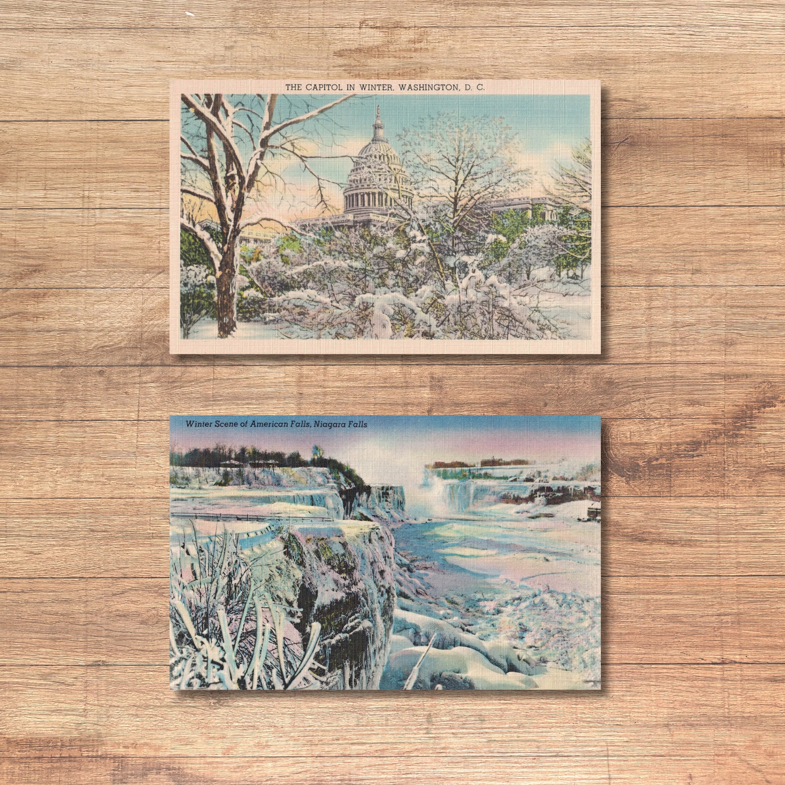Vintage Winter Postcards / Postcards / Christmas Printable / Junk ...
