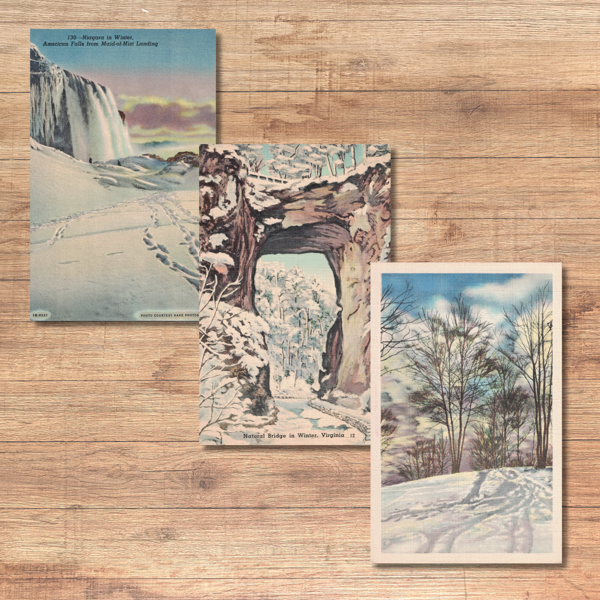 Vintage Winter Postcards / Postcards / Christmas Printable / Junk ...