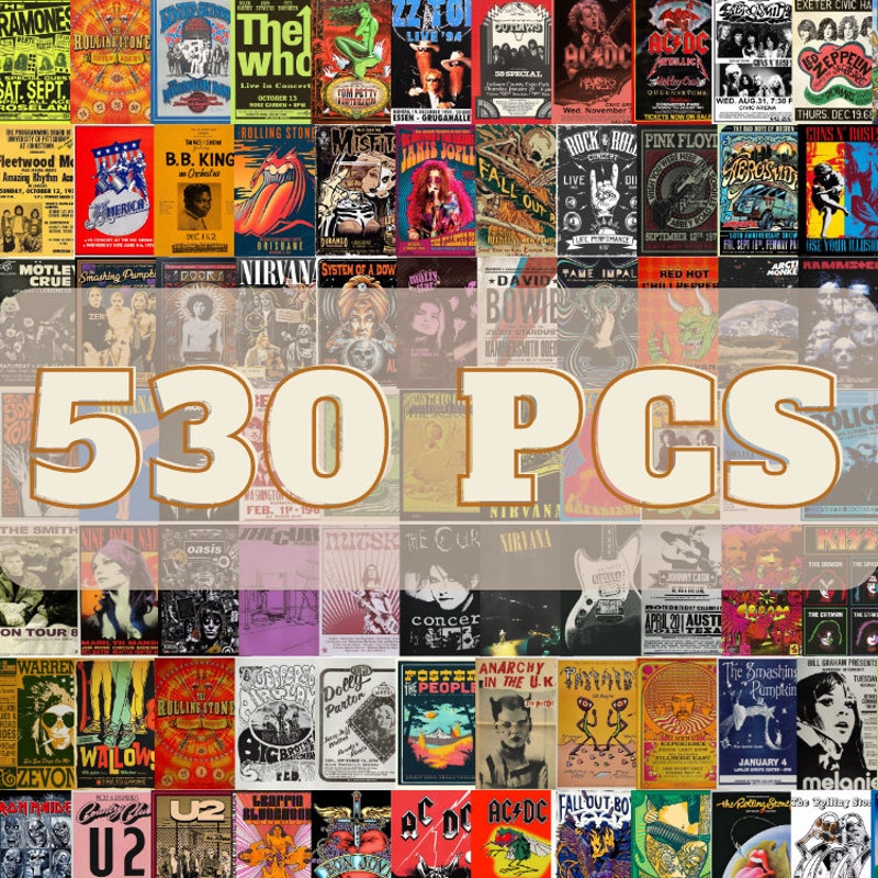Rock Concert Posters - Etsy