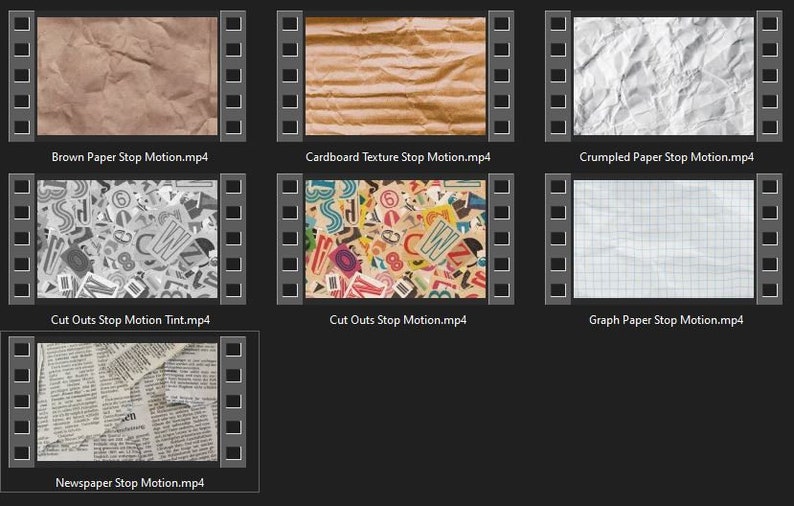 Paper Texture Stop Motion Background for Video Editing - Etsy