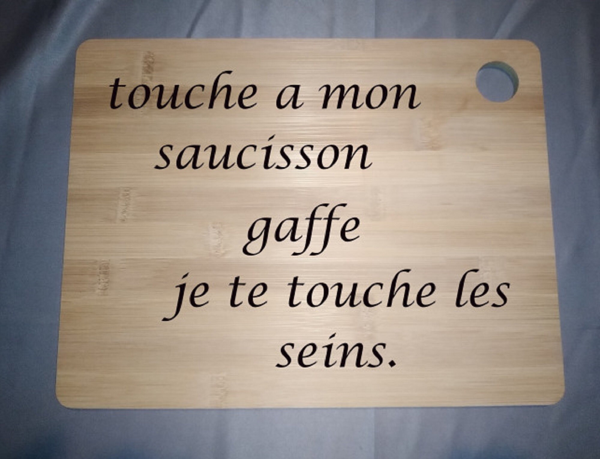 Cutting Board Touch My Blunder Sausage I Touch You Bamboo - Etsy