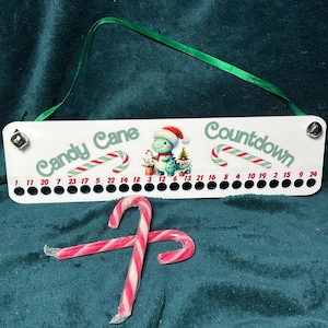 Candy Cane Advent Calendar Christmas Countdown - Etsy UK