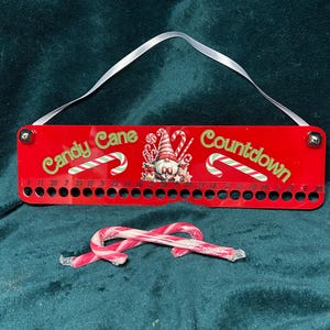 Candy Cane Advent Calendar Christmas Countdown - Etsy UK