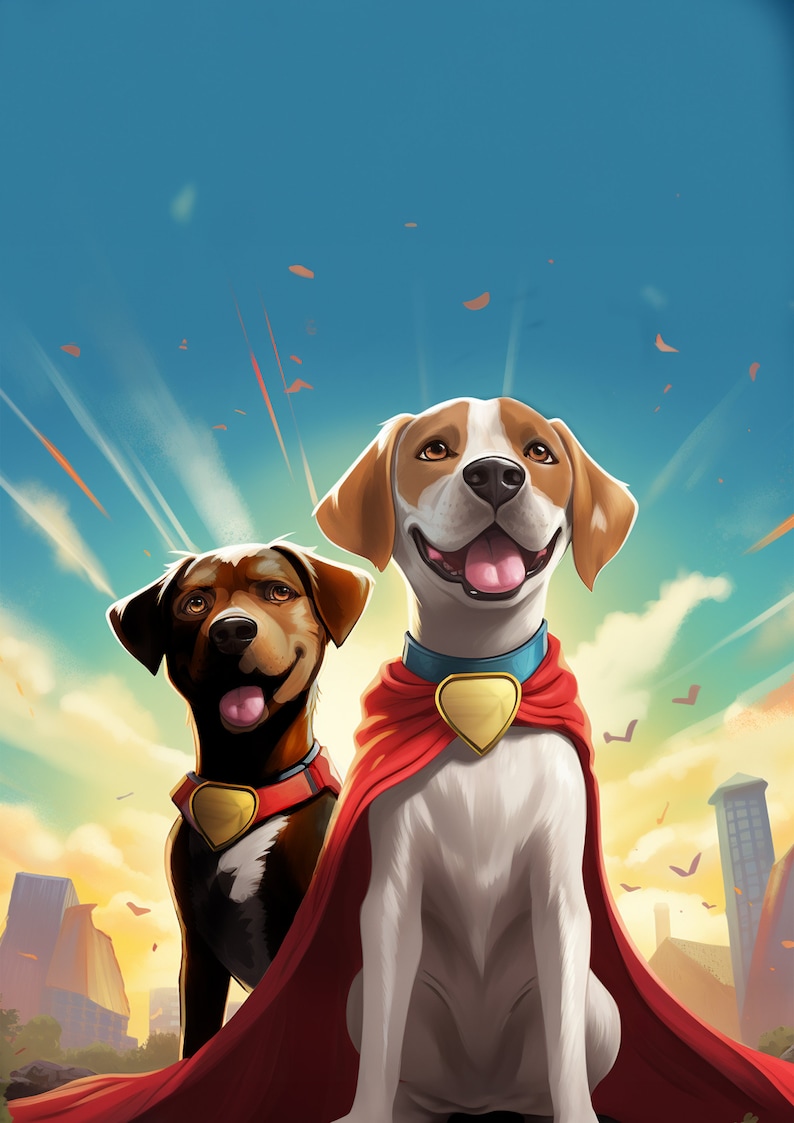Custom Superhero Pet Portrait, * One Dog per Fee * Digital Only Comic ...