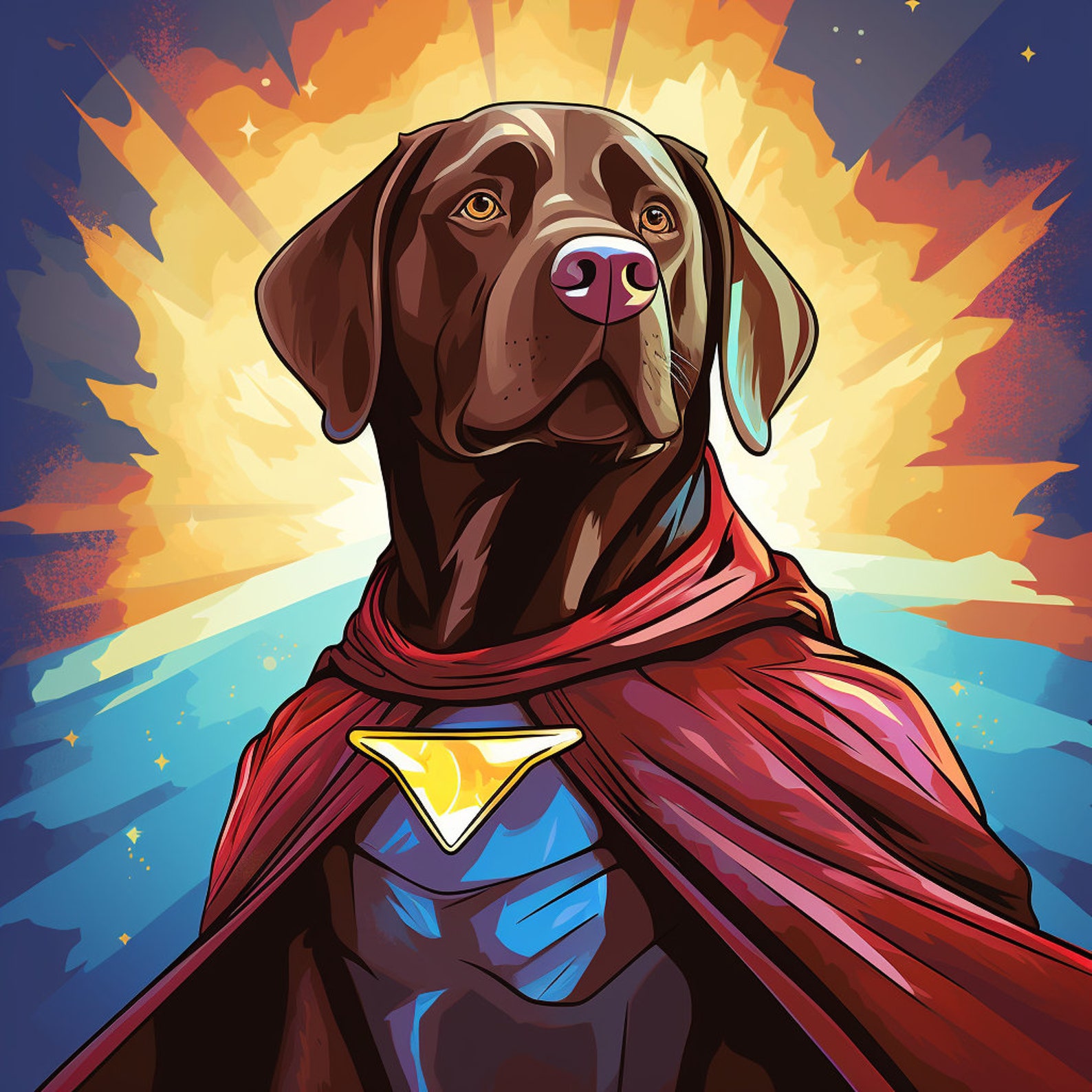 Custom Superhero Pet Portrait, * One Dog per Fee * Digital Only Comic ...
