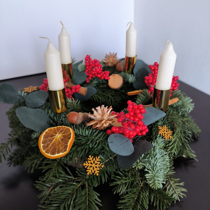 Adventskranz frisch - Etsy.de