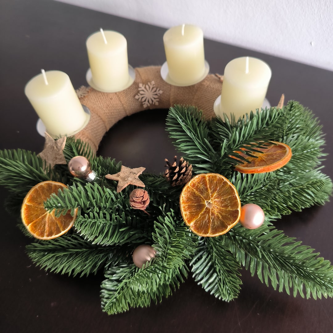 Advent Candle, Adventkranz, Christmas Decoration, Table Centerpiece ...