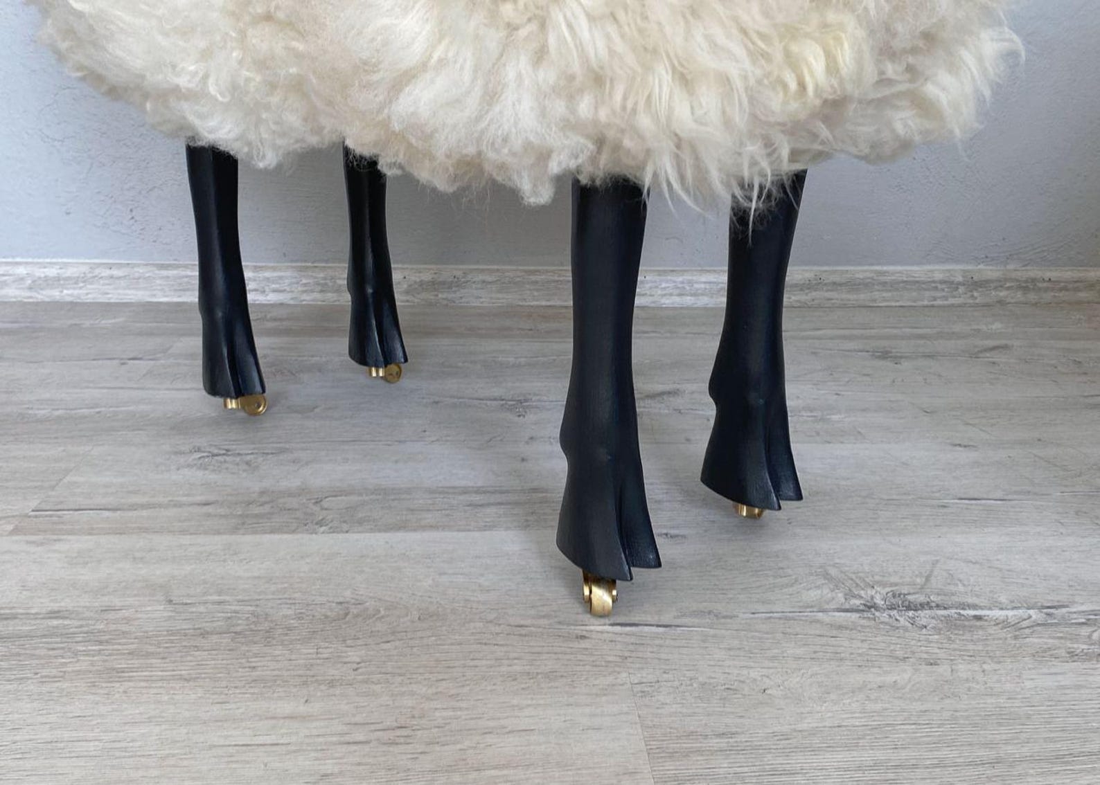 Natural Sheepskin Sheep Sculpture: Bronze Casters, Lalanne Inspired - Etsy