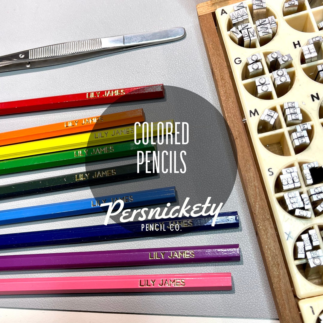 Colored Pencils | Personalized Pencils | Custom Pencils | Gold Foil ...