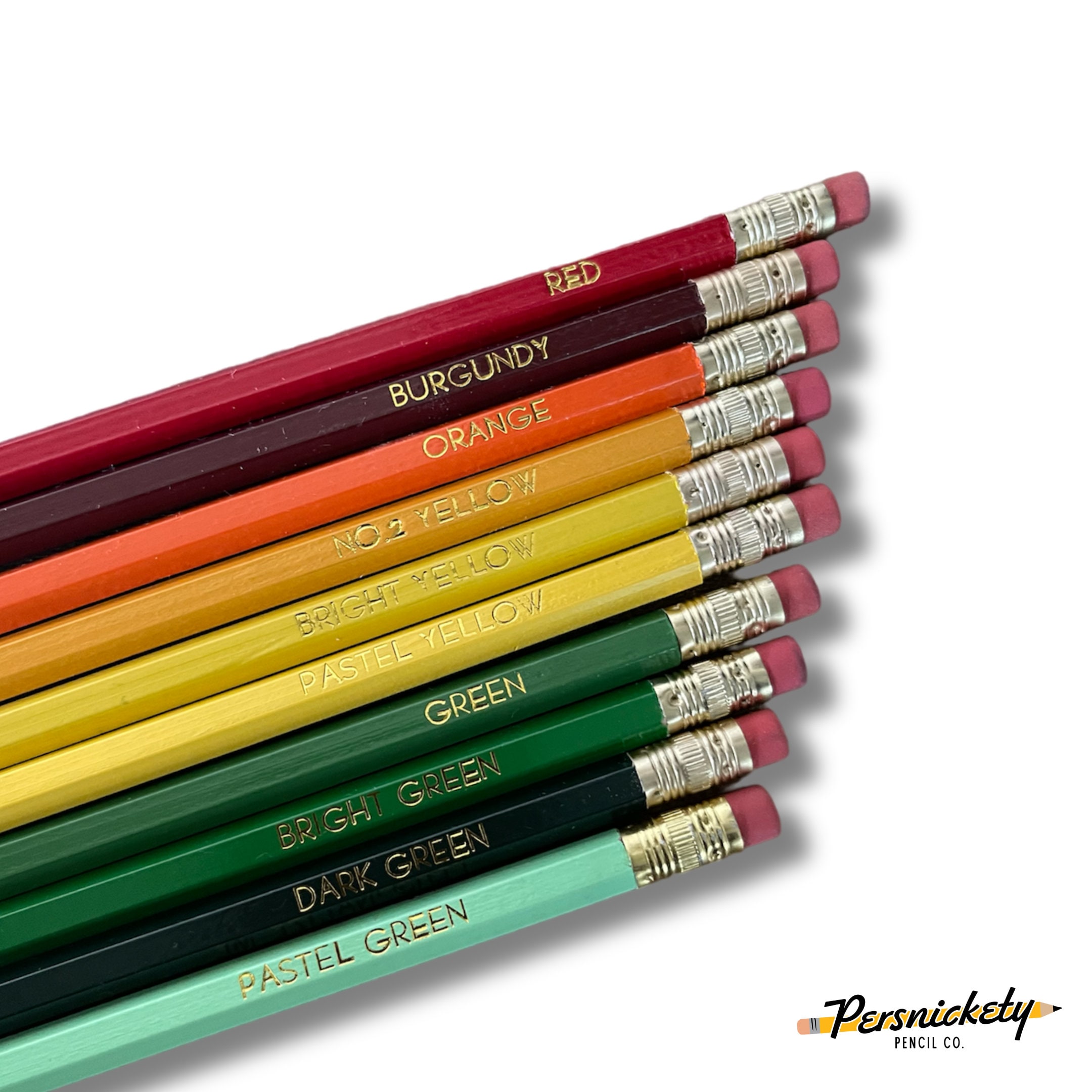 Set of 100 Pencils Personalized Pencils Custom Pencils Holographic Foil ...