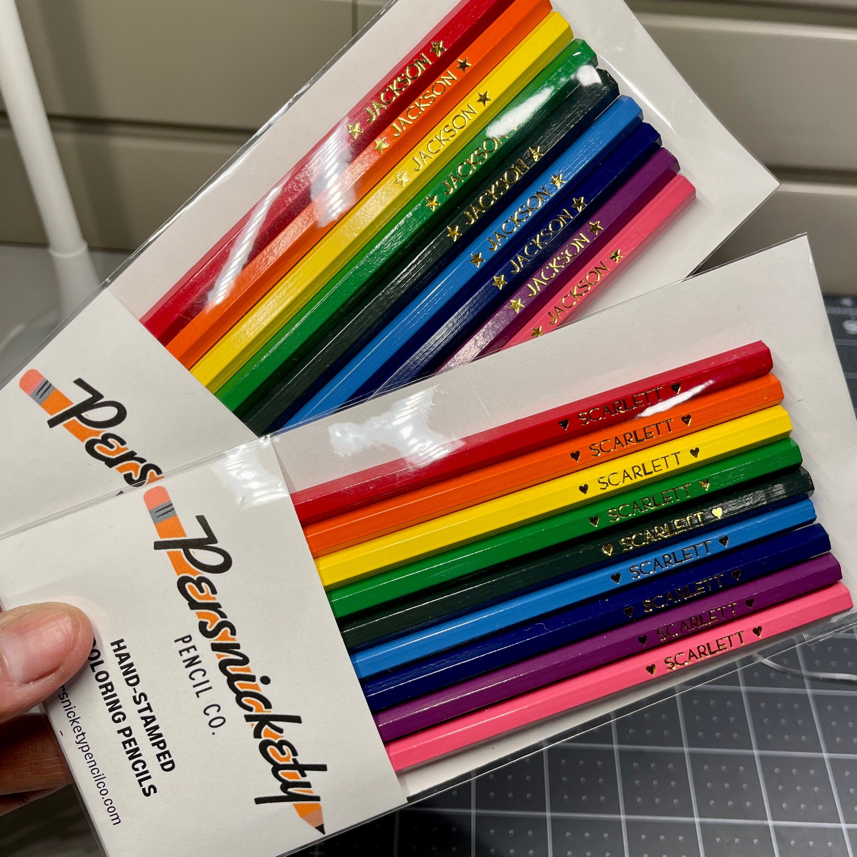 Colored Pencils Personalized Pencils Custom Pencils Gold Foil Cute ...