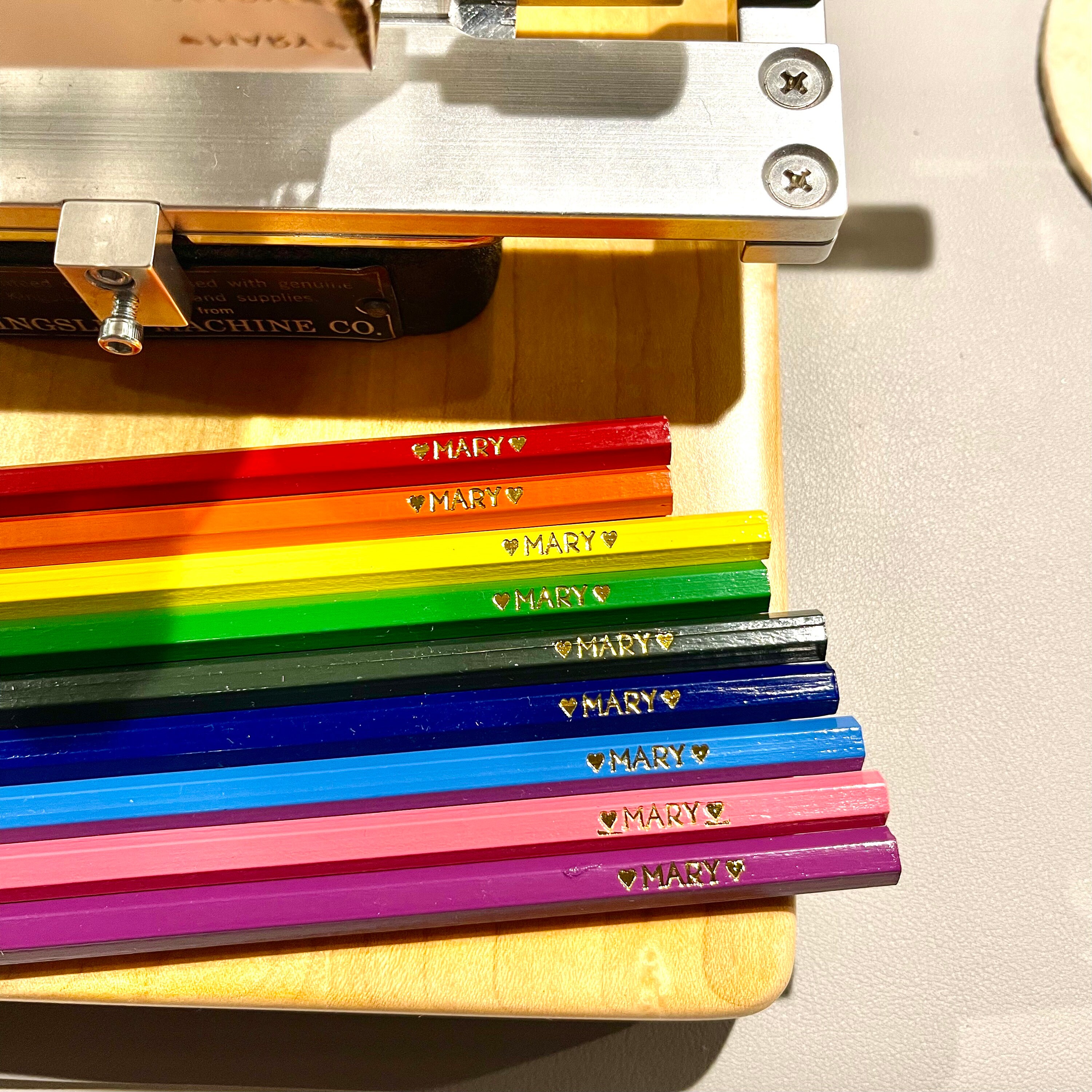 Colored Pencils Personalized Pencils Custom Pencils Gold Foil Cute ...