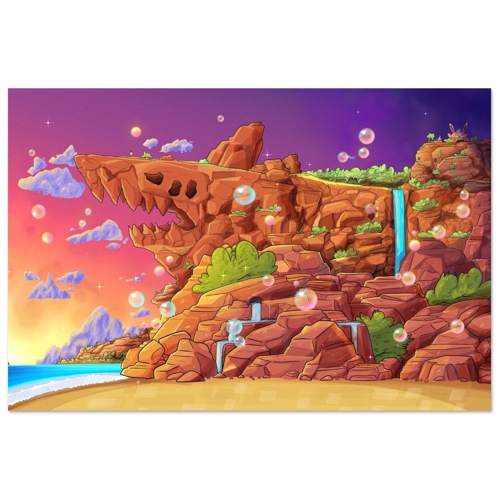 Sharpedo Bluff Semi-glossy Poster - Etsy