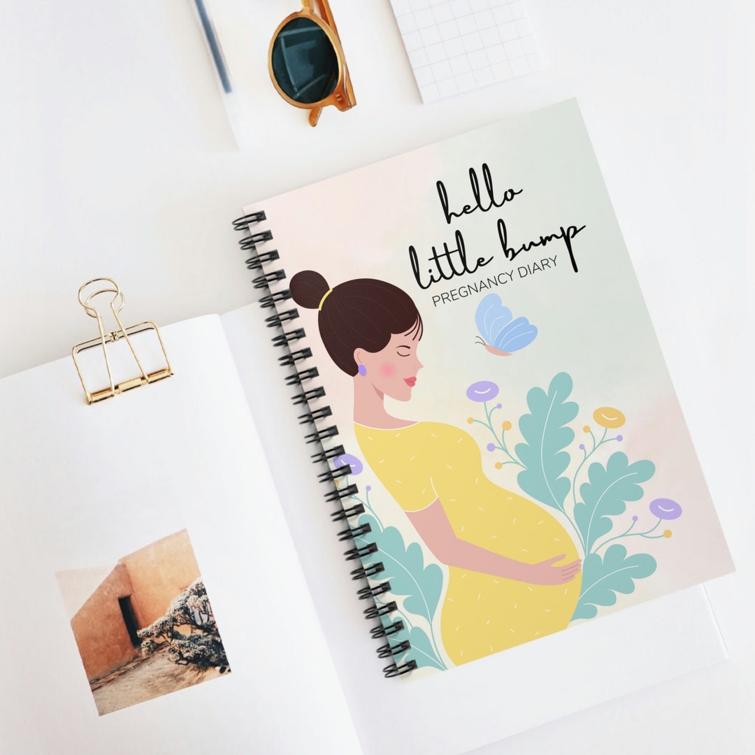 Hello Little Bump Pregnancy Journal Journal/notebook - Etsy