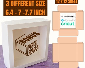 Flexi-spacers Template for Layered Shadow Box, Flexi Spacer Svg Cut ...