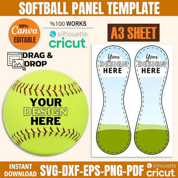 Softball Svg - Etsy