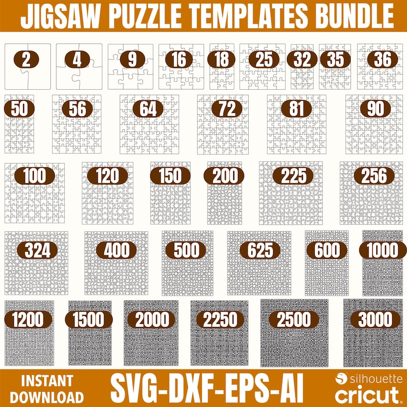 Puzzle Svg Templates, Jigsaw Puzzle Svg, Puzzle Cut Template, Puzzle ...
