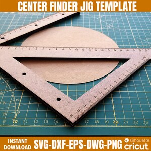 Center Finder Jig Template: Laser Cut Grid (digital File) - Etsy