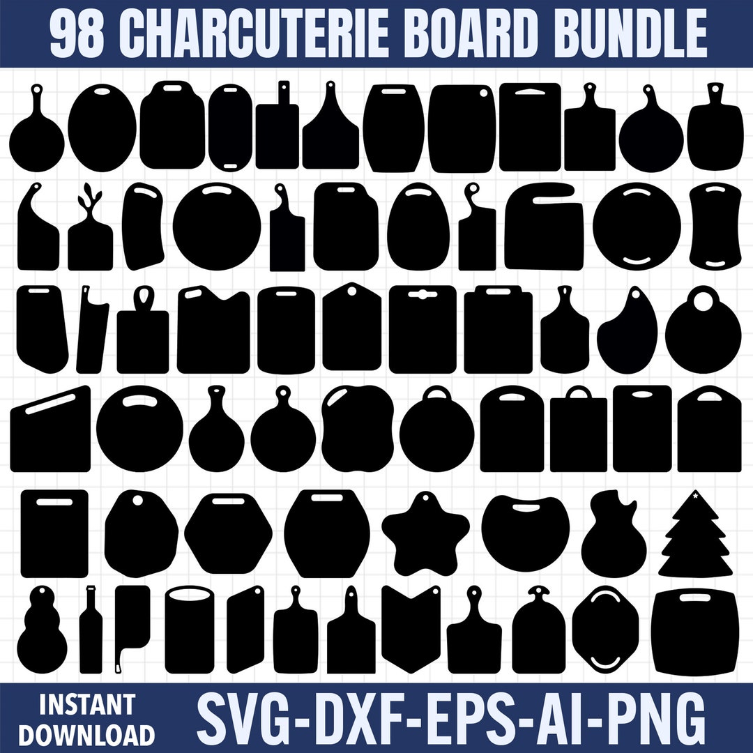 Cutting Board Svg, Charcuterie Board Svg, Cheese Board Svg, Laser Cut ...