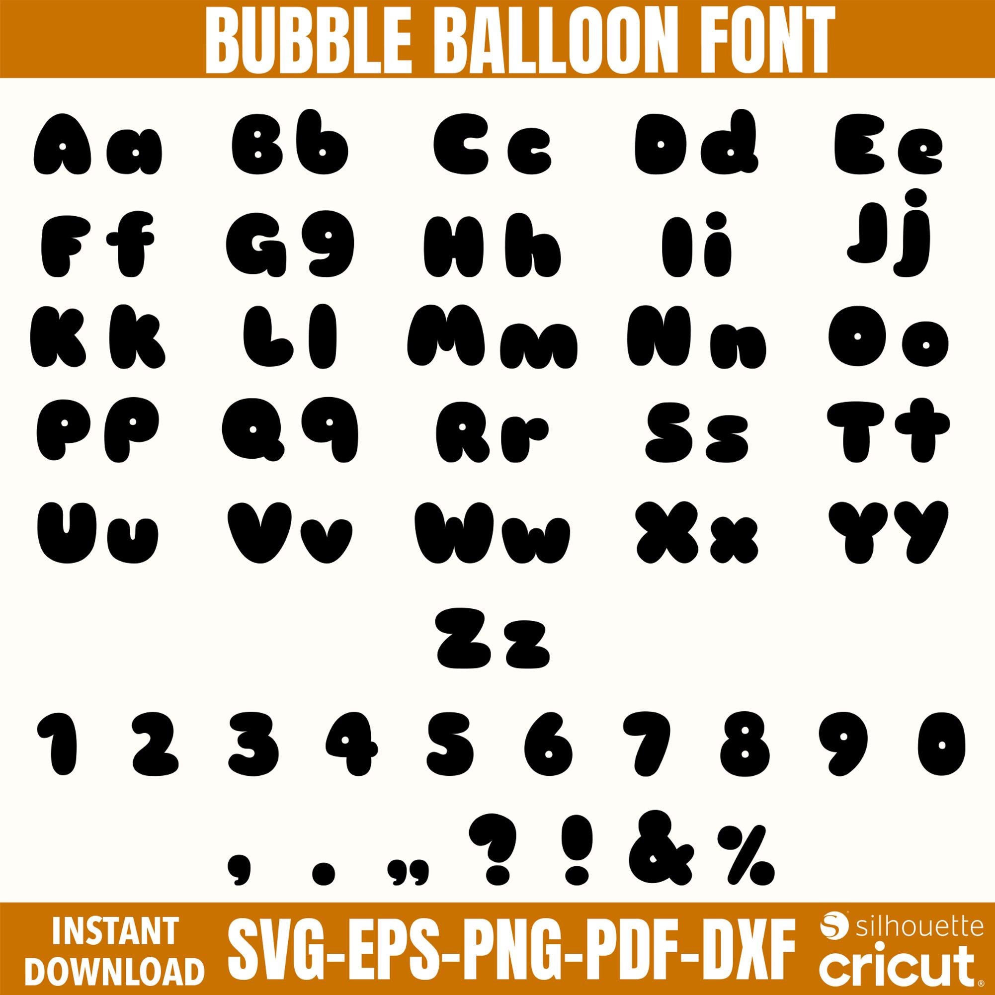 Bubble Font SVG: Retro Groovy Alphabet (digital Download) - Etsy