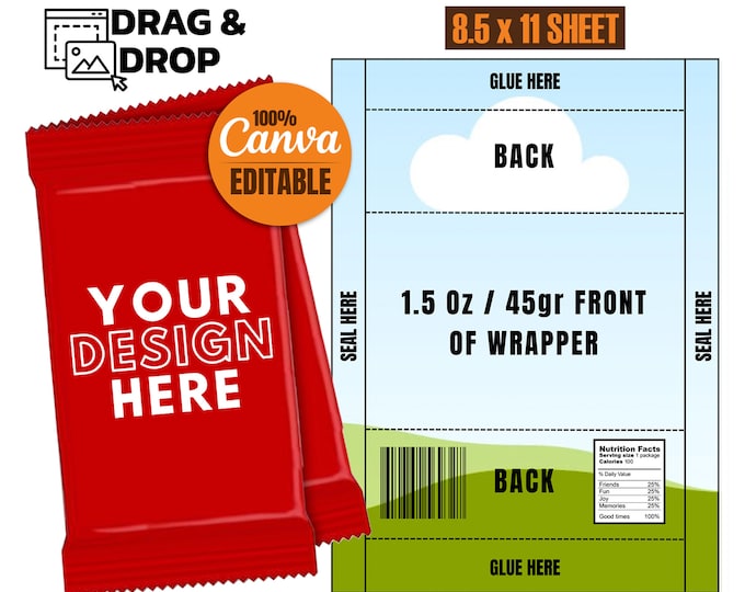 KIT KAT TEMPLATE - Etsy UK