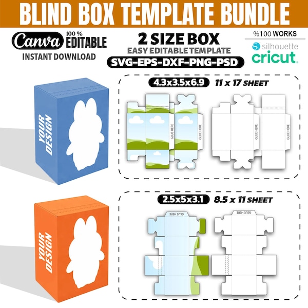 Printable Blind Box Template Labubu - Etsy