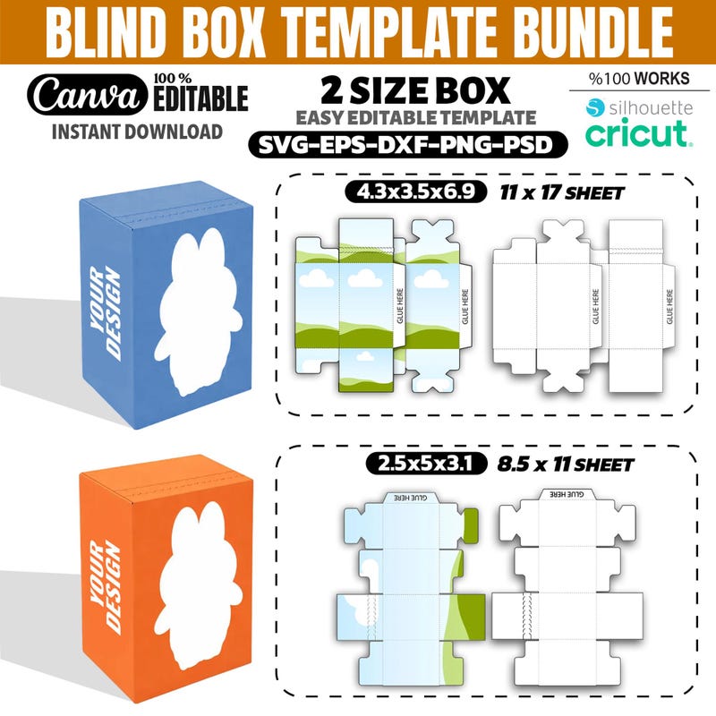 Printable Blind Box Template Labubu - Etsy