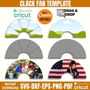 Clack Fan Template Canva Editable, Sublimation Fan Template, Chinese ...