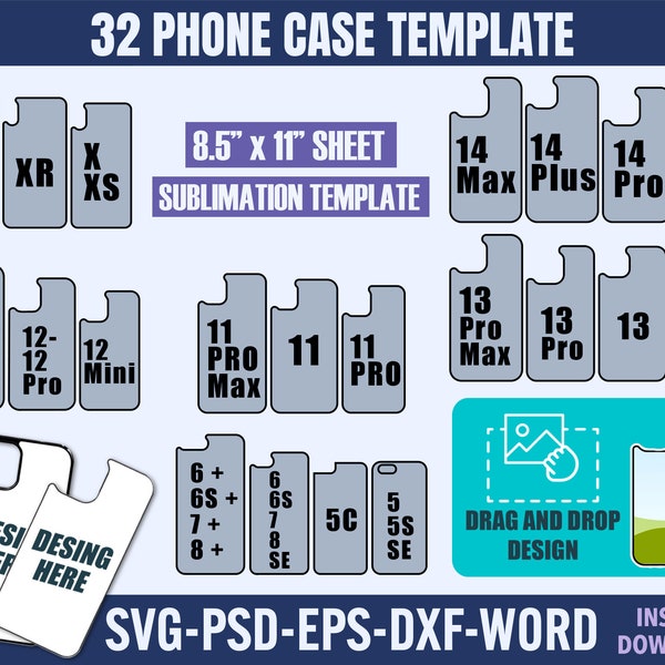 iPhone Template - Etsy