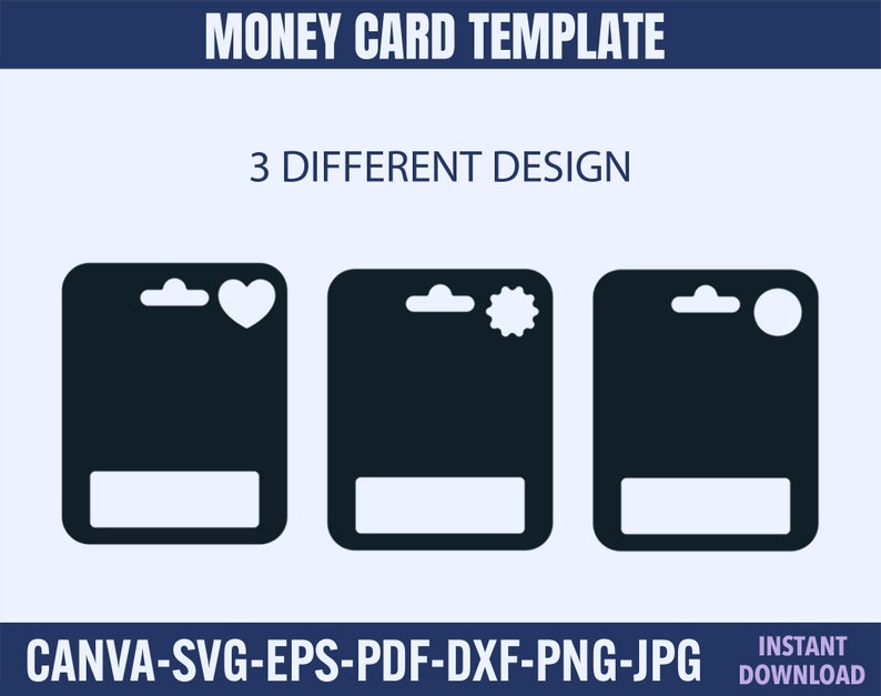 Money Card Template SVG: Birthday Gift Card Holder (digital Download ...