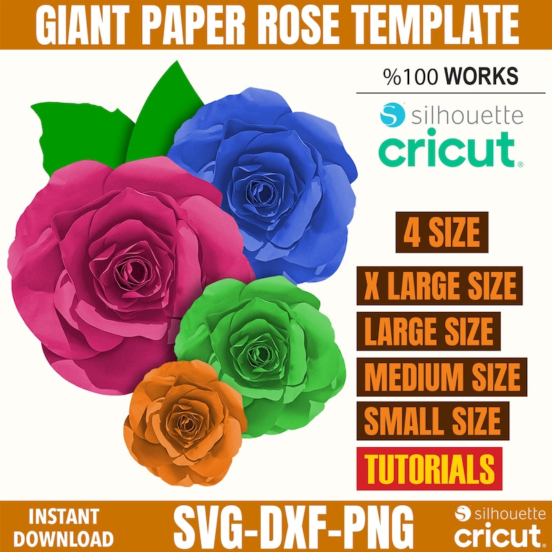 Giant Flowers With Leaves - Etsy