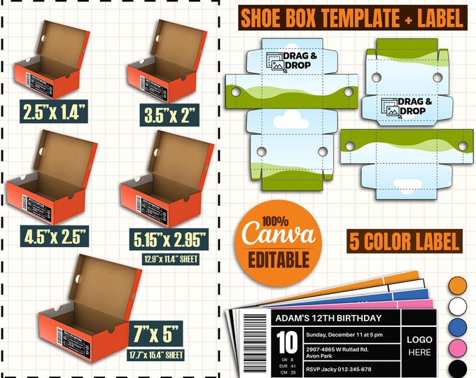 Mini Jordan Sneaker Box Solid Cardboard Party Favors / Gift Boxes ...