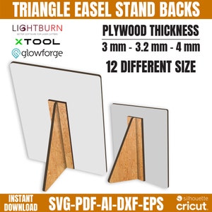 Triangle Easel Stand SVG: Picture Frame Display (digital Download) - Etsy